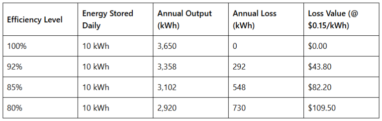Round-Trip Efficiency Explained: Why Your Energy Storage System Loses ...